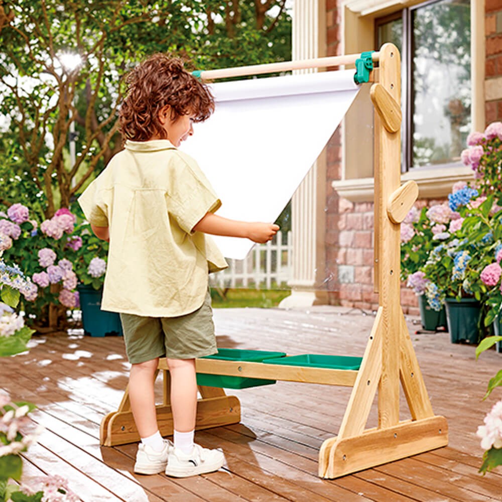 Outdoor board with transparent canvas